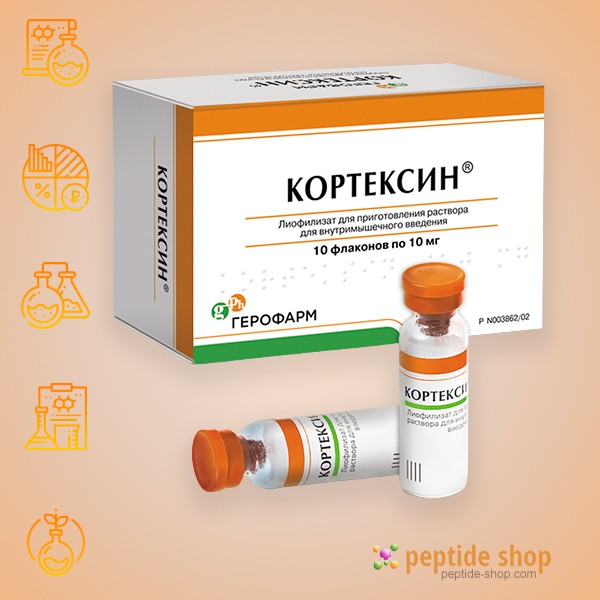 CORTEXIN - peptide drug for brain function regulation.