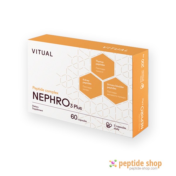 NEPHRO 3 Plus 60 - natural peptide complex helps to maintain proper urinary function